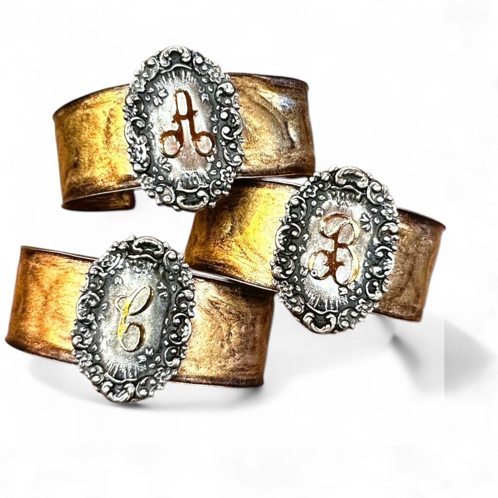 Ornate Initial Cuff Bracelet | lorraine frances